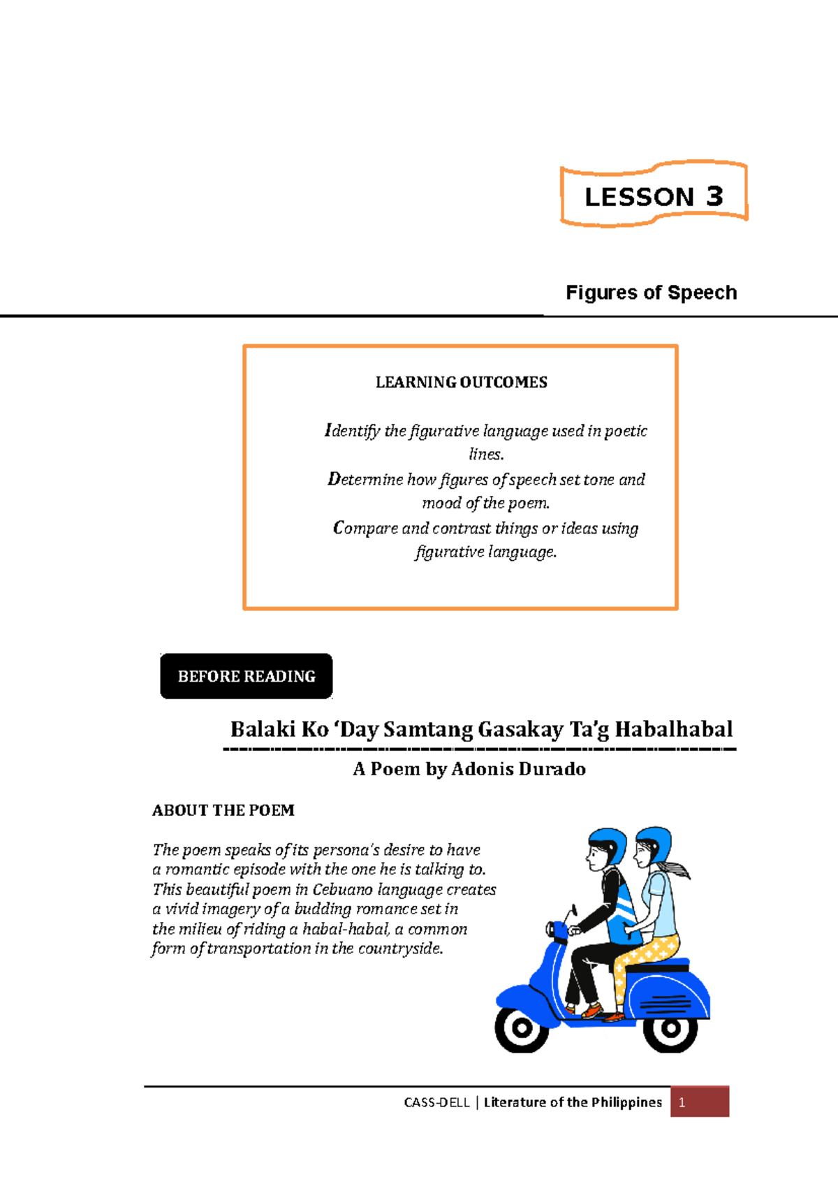 Chapter-II Lesson-3 Figures-OF- Speech-1 - Figures of Speech A Poem by ...