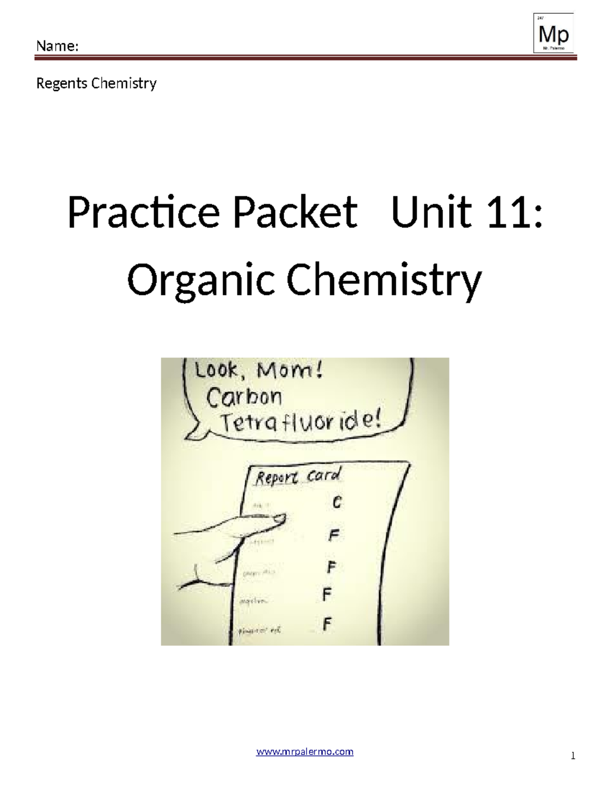 Organic Chemistrypractice Packet Name Mrpalermo 1 Regents Chemistry organic-chemistrypractice-packet-name-mrpalermo-1-regents-chemistry