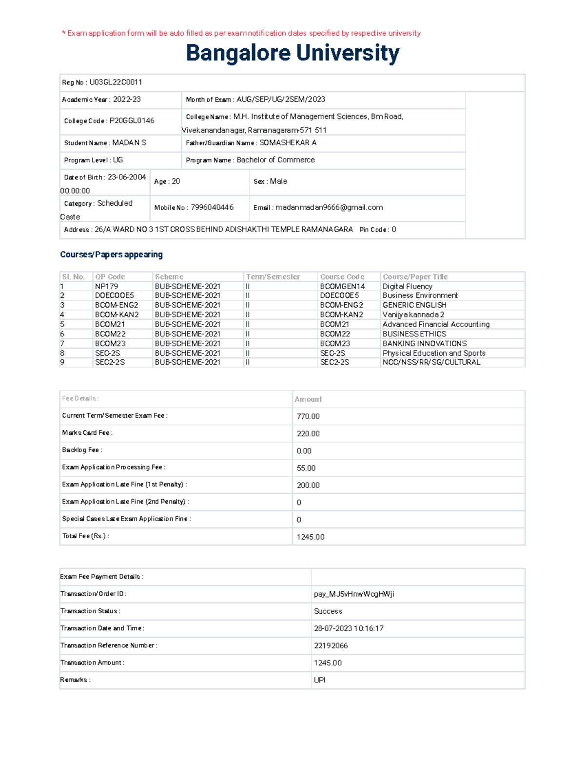 Https uucms.karnataka - * Exam application form will be auto filled as ...