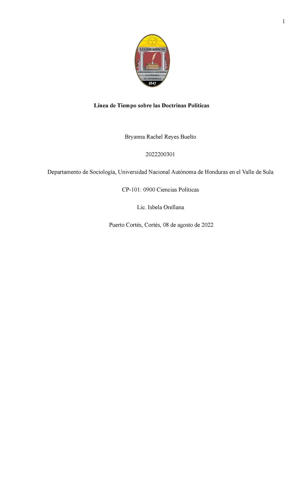 Reyes Bryanna U3T1a1 CP-101 - 1 Línea de Tiempo sobre las Doctrinas ...