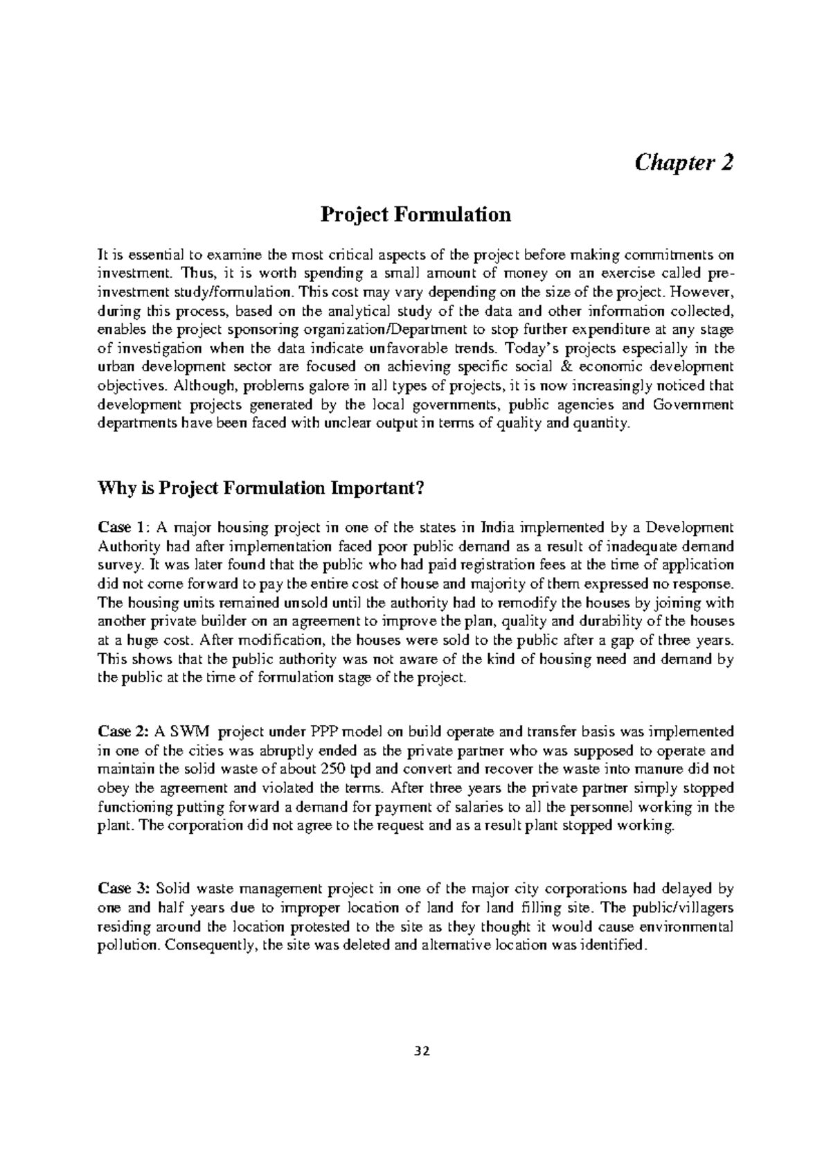 Chapter 2 project formulation mod - Chapter 2 Project Formulation It is ...