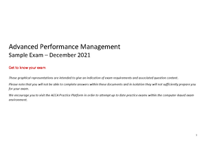 Apm 2021 marjun a - Practice materials - Answers Strategic Professional ...