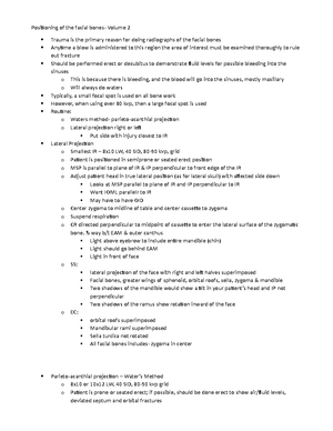 Exam 1 - Facial Bone Anatomy - Rads 321 Exam 1 – Anatomy of Facial Bone ...