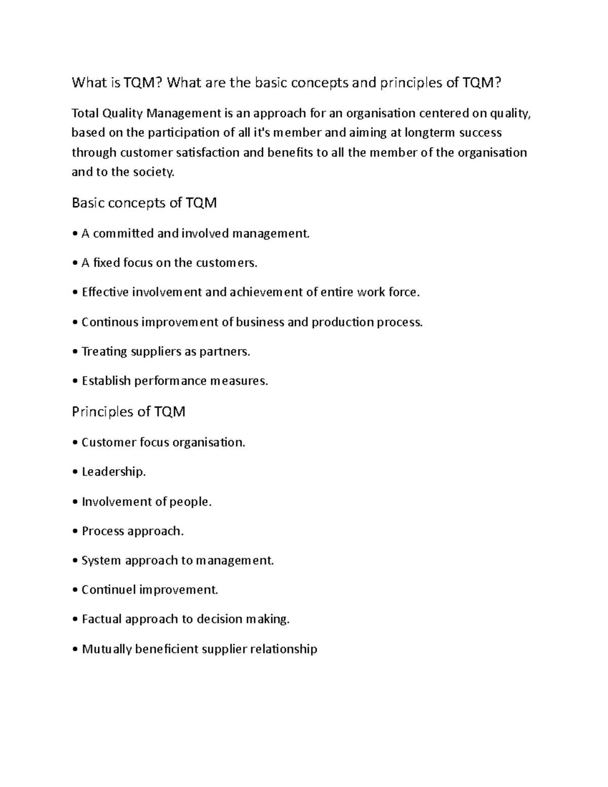 What is TQM Wh-WPS Office - What is TQM? What are the basic concepts ...