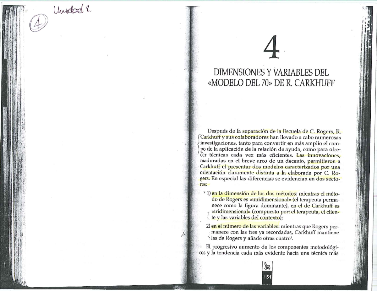 Modelo de Carkhuff - Psicología Del Desarrollo Humano I - Studocu