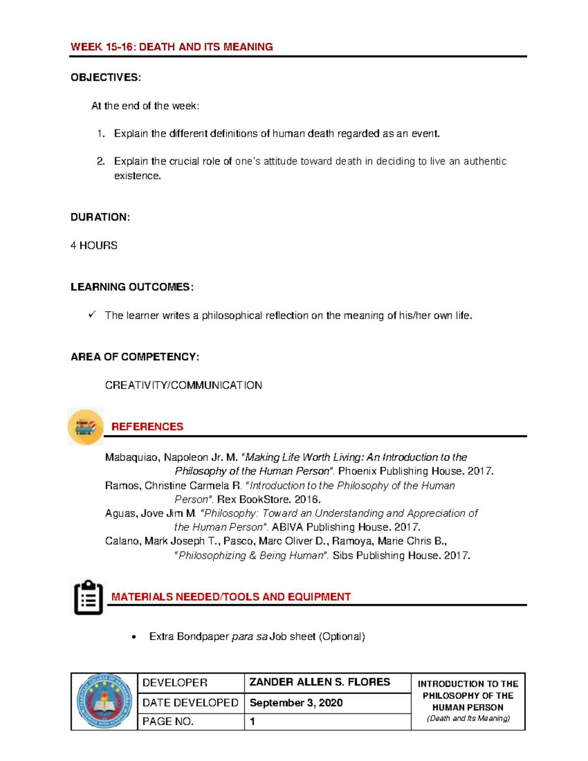 PDF15-16 WK15-16 IPHP Death AND ITS Meaning - DEVELOPER ZANDER ALLEN S ...