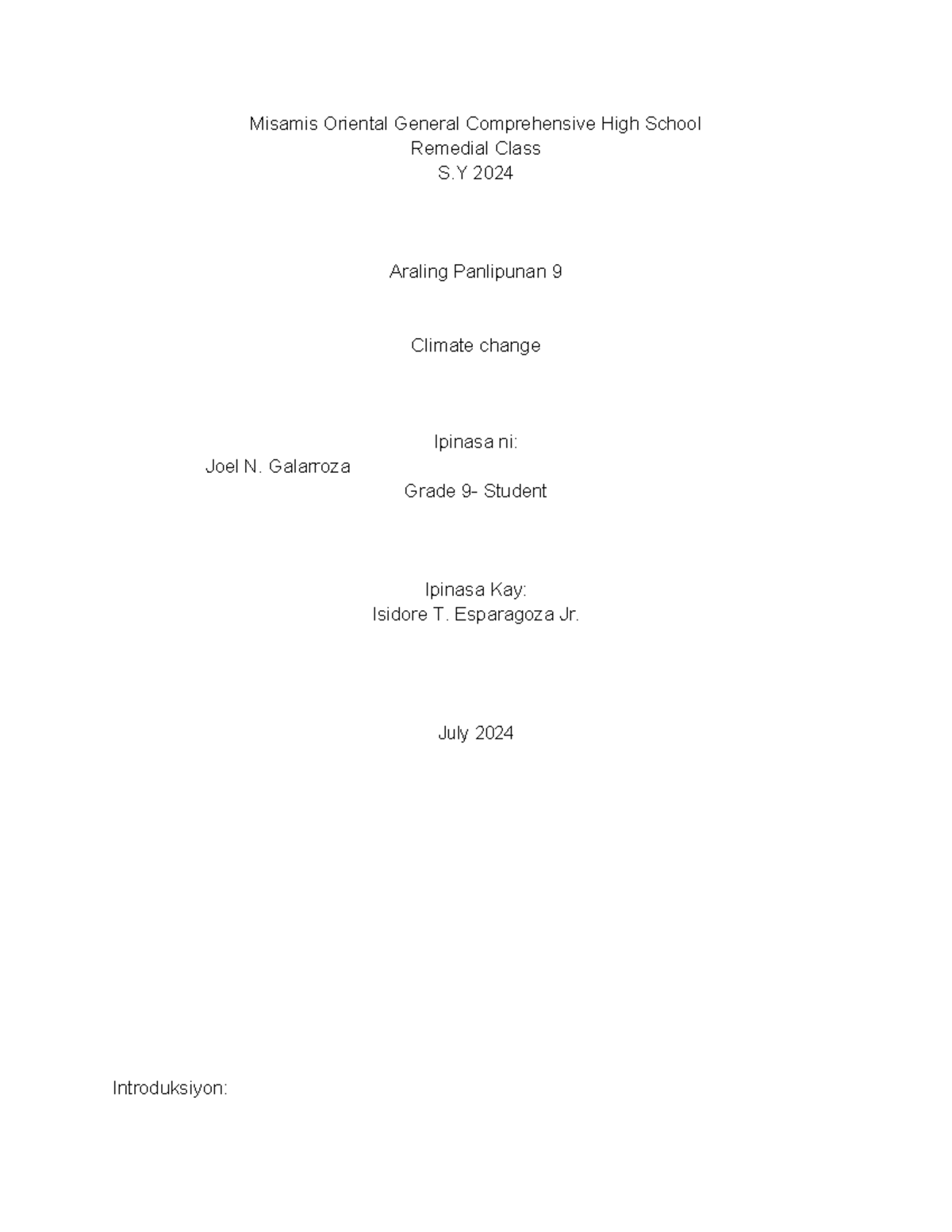 Ap research - FOR NOTES - Misamis Oriental General Comprehensive High ...