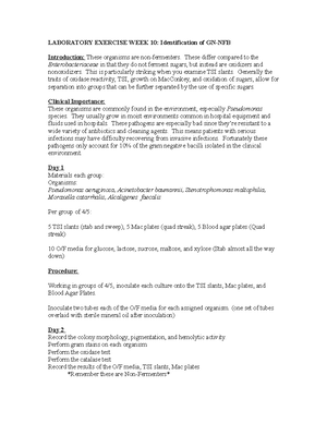 Lab Week 4 Final - LAB EXERCISE WEEK 4: IDENTIFICATION OF STAPHYLOCOCCI AND MICROCOCCI ...