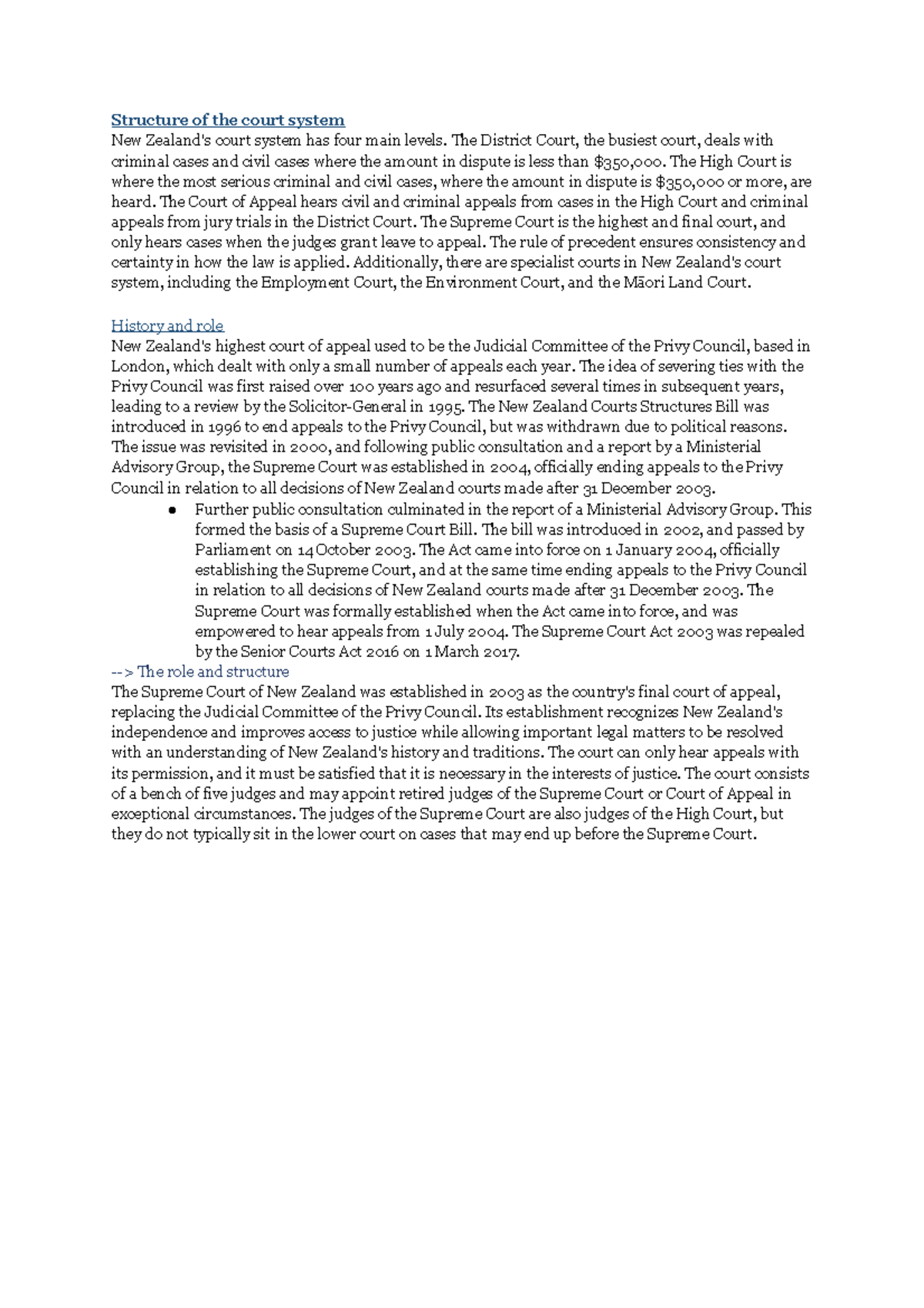 The new zealand court system, The New Zealand Legal System (6th Edition)