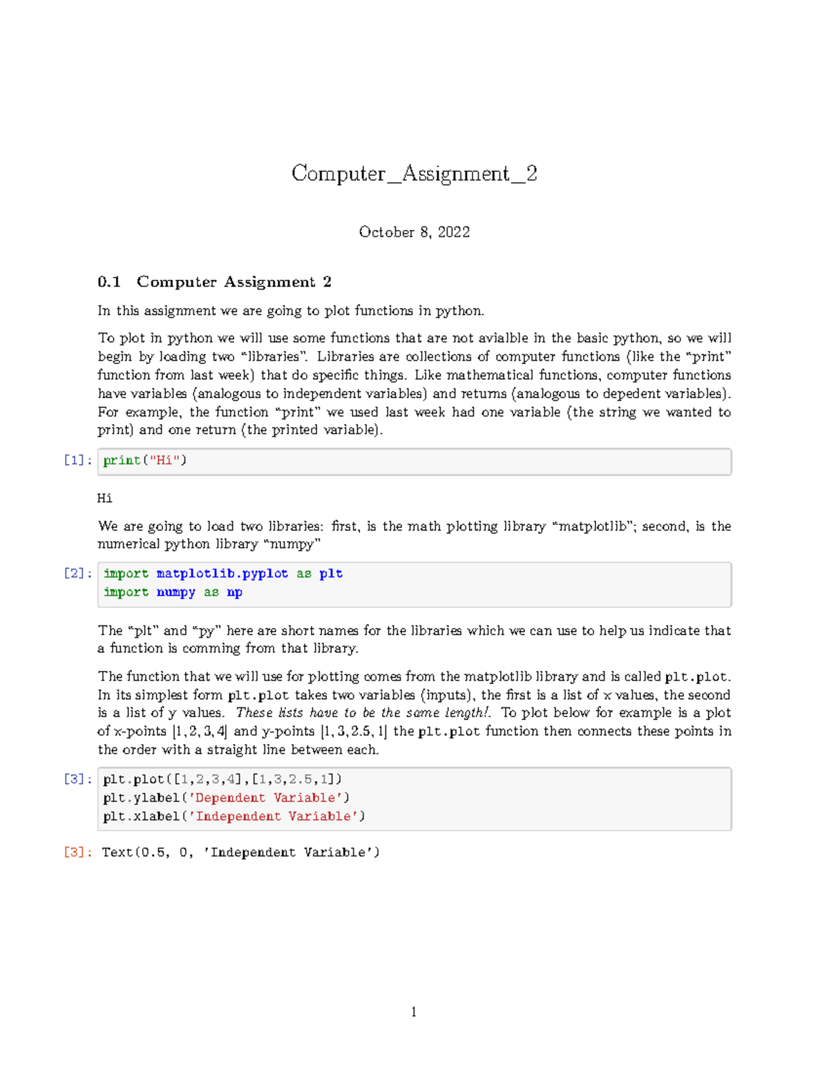 Computer Assignment 2 - ygfdtrseawfsruhydtsgklp'ojirda - Computer ...