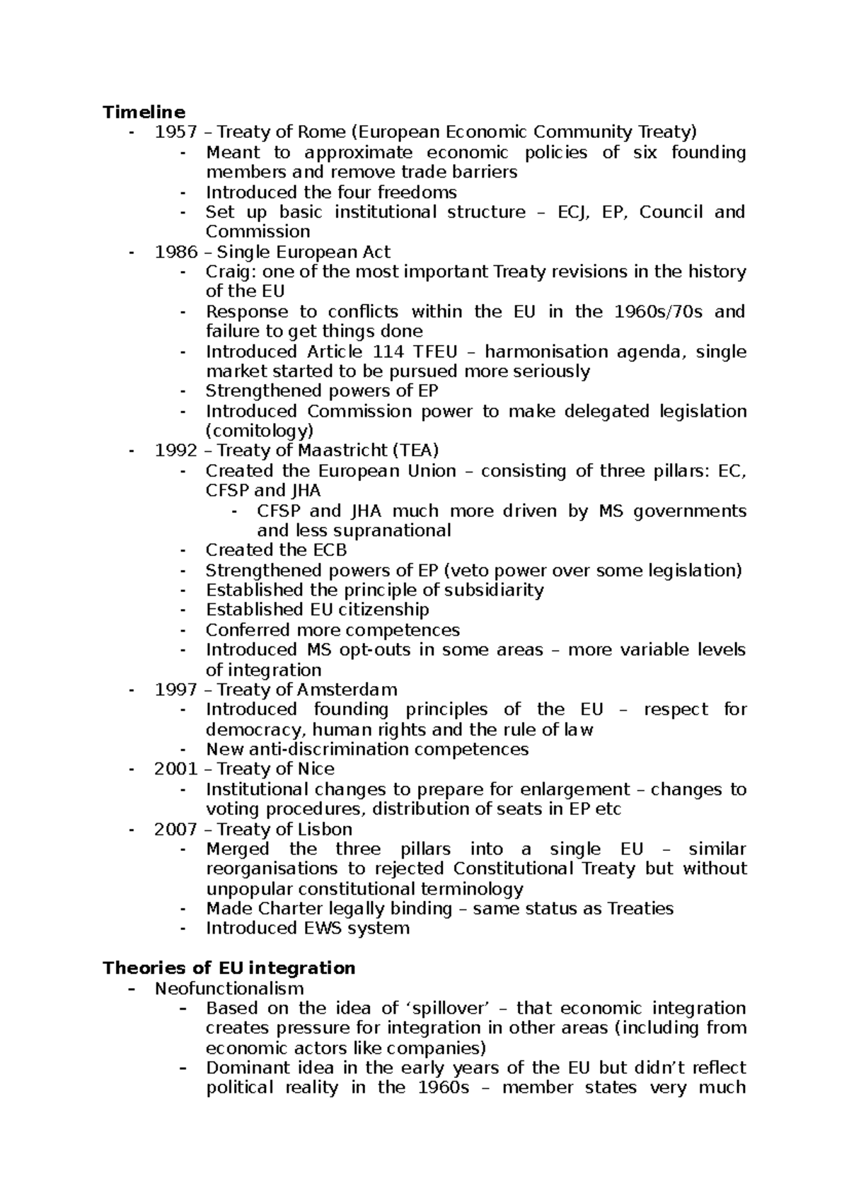 1 - Structure of the EU - Summary EU LAW Text Cases And Materials ...