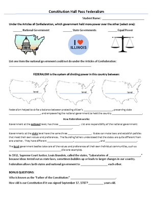 Federalism 1 - The “Federal” in Federalism Learning Objectives Students ...