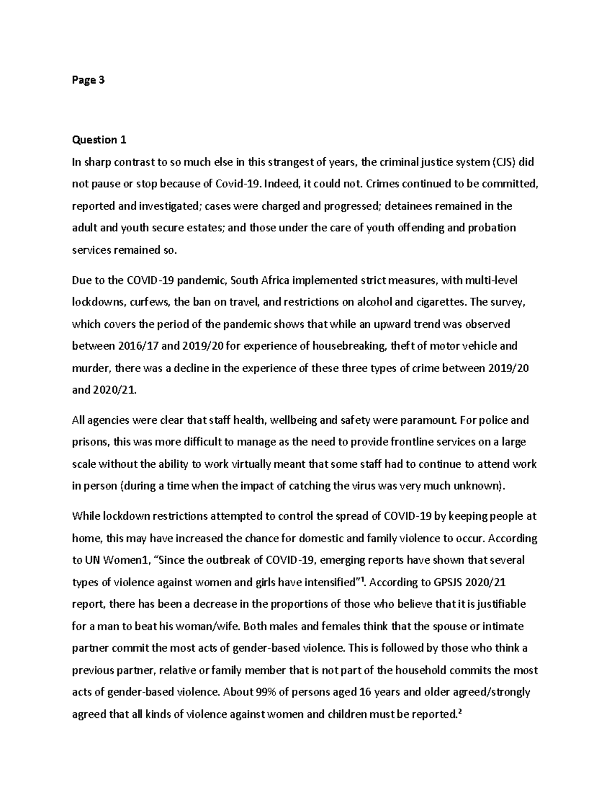 Document (12) (1) - SJD1501 assignment 5 - Question 1 In sharp contrast ...