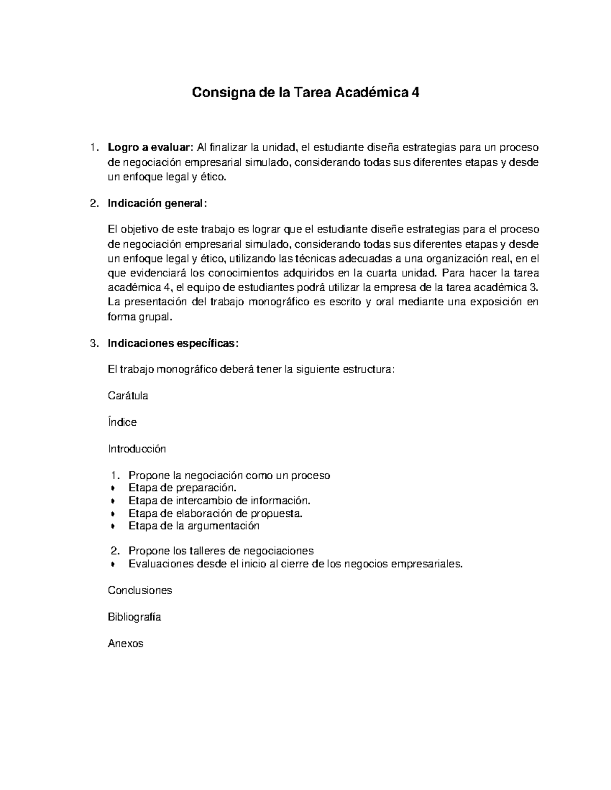 GC A51N Consigna TA4 21C1M V2NE - Consigna de la Tarea Académica 4 Logro a evaluar: Al finalizar ...