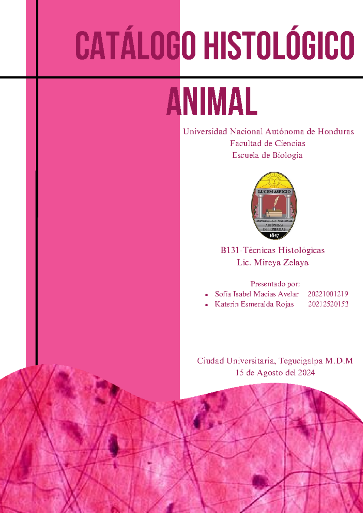 Catalogo animal - sdqd - CATÁLOGO HISTOLÓGICO ANIMAL Presentado por ...