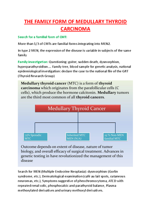 Medullary Thyroid Carcinoma - MEDULLARY THYROID CARCINOMA I-General 1 ...
