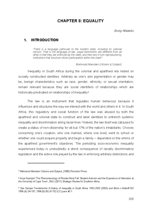 BIRI6212 Ea THE - exam - MODULE NAME: MODULE CODE: FUNDAMENTAL RIGHTS FURI BILL OF RIGHTS BIRI ...