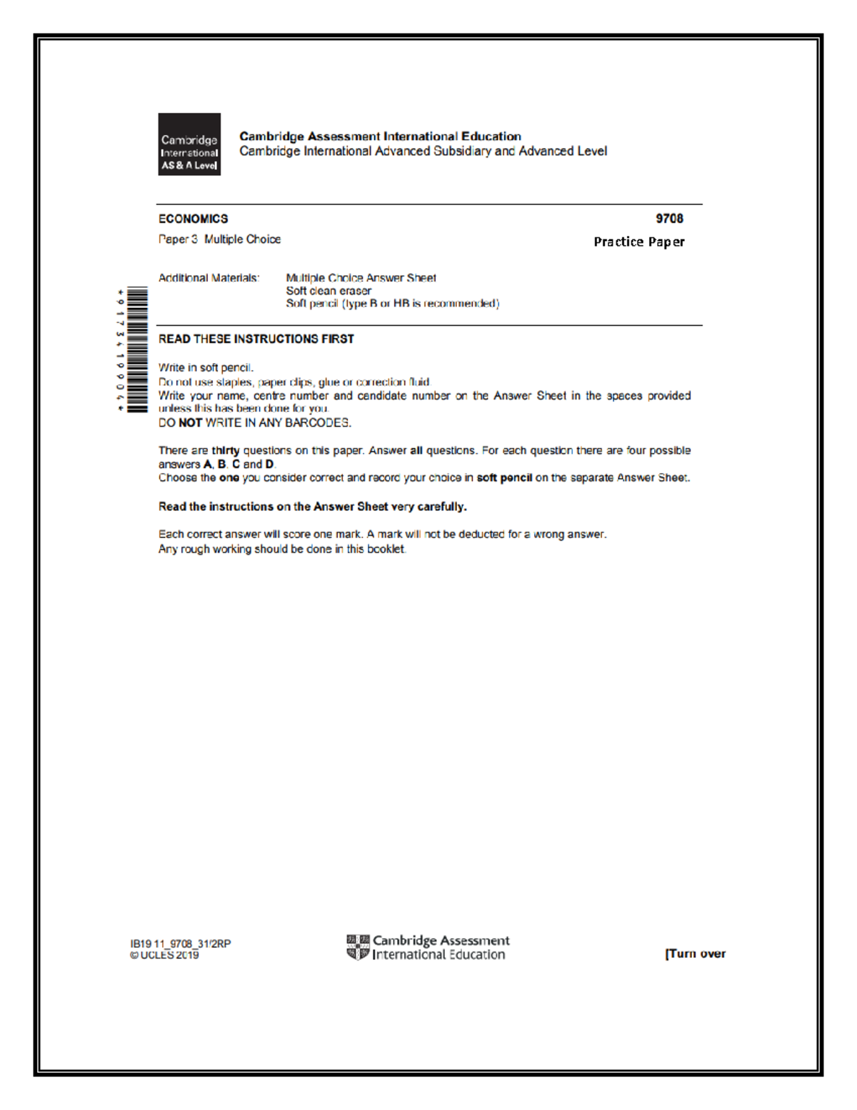A2 MCQs Practice - CVBNM, - Practice Paper Answer: C Explanation ...