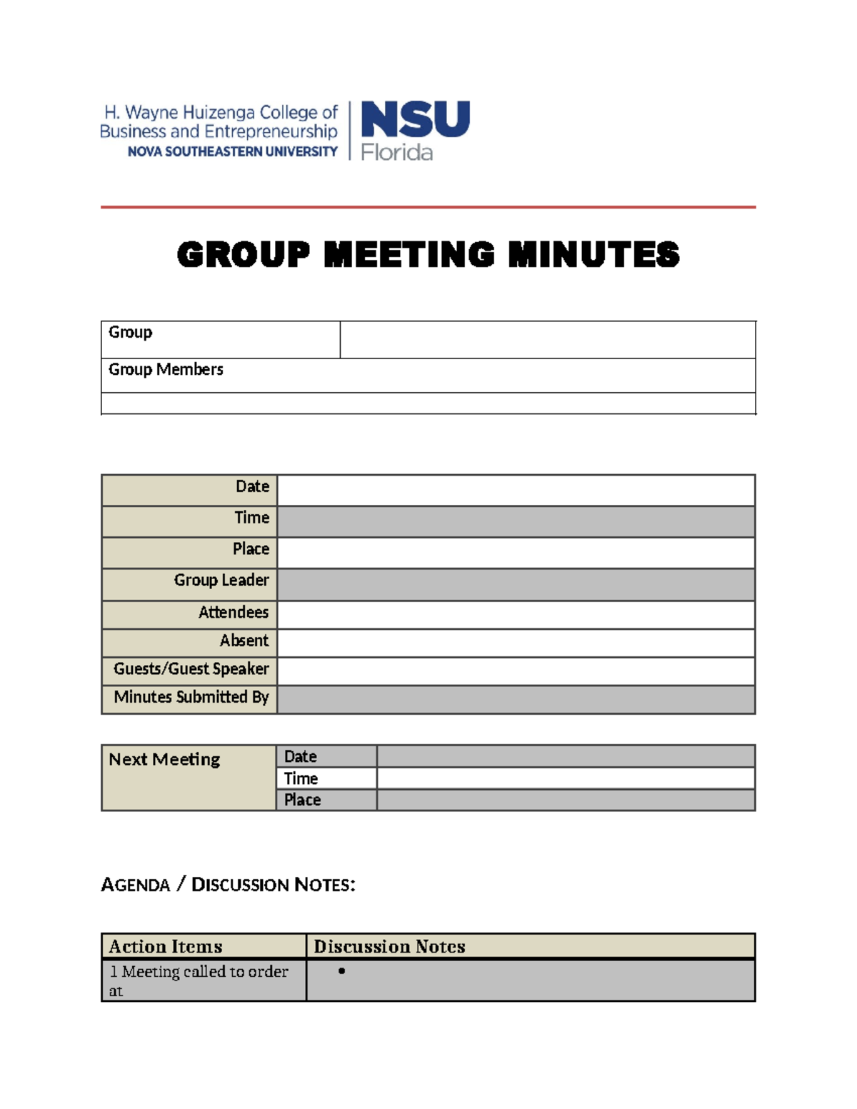 Group Meeting Minutes-1 - Bachelors of Arts - GROUP MEETING MINUTES ...