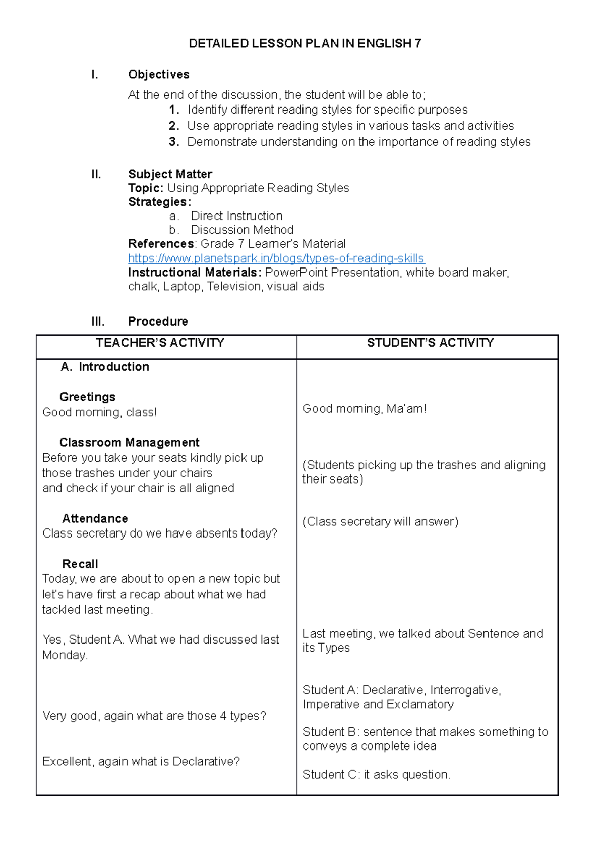 DLP- Sentence-WEEK 6 - this is for educational purposes only - DETAILED ...