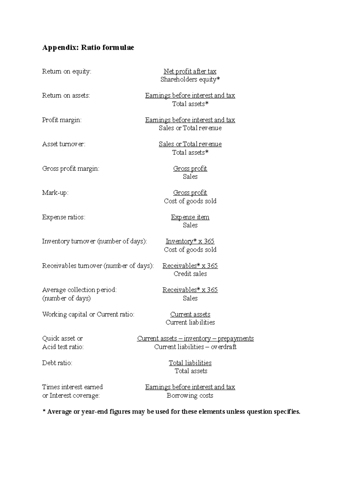 Sample/practice exam 2 September 2015, attachment formula sheet ...