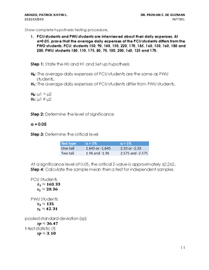 Research Critic - Output for an Assignment - 2022432593 INFT Page | 1 A ...