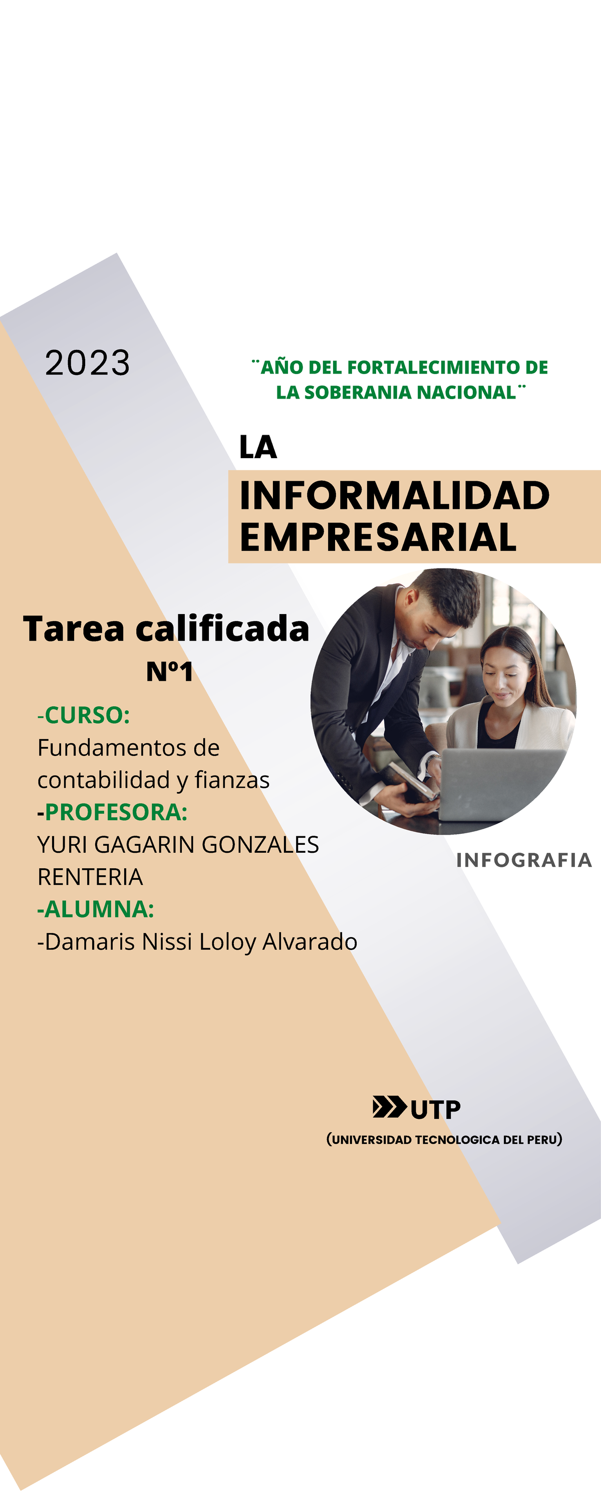 Tarea Academica 1 - Fundamentos DE LA Contabilidad Y Finanzas -UTP - INFORMALIDAD EMPRESARIAL ...