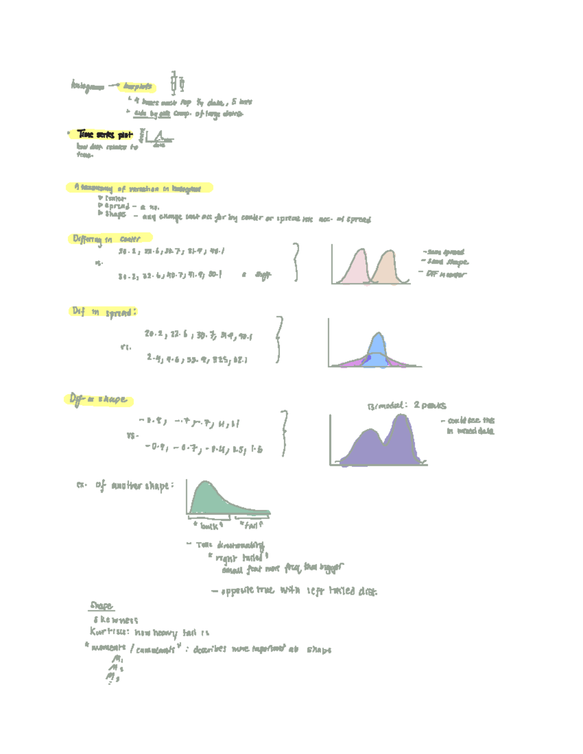 distributions , summary statistics - STA 100 - Studocu