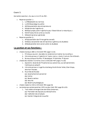 Cours 4-Note de cours - Cours 4 – La gestion de projet Exercice supplémentaire : La pire erreur ...