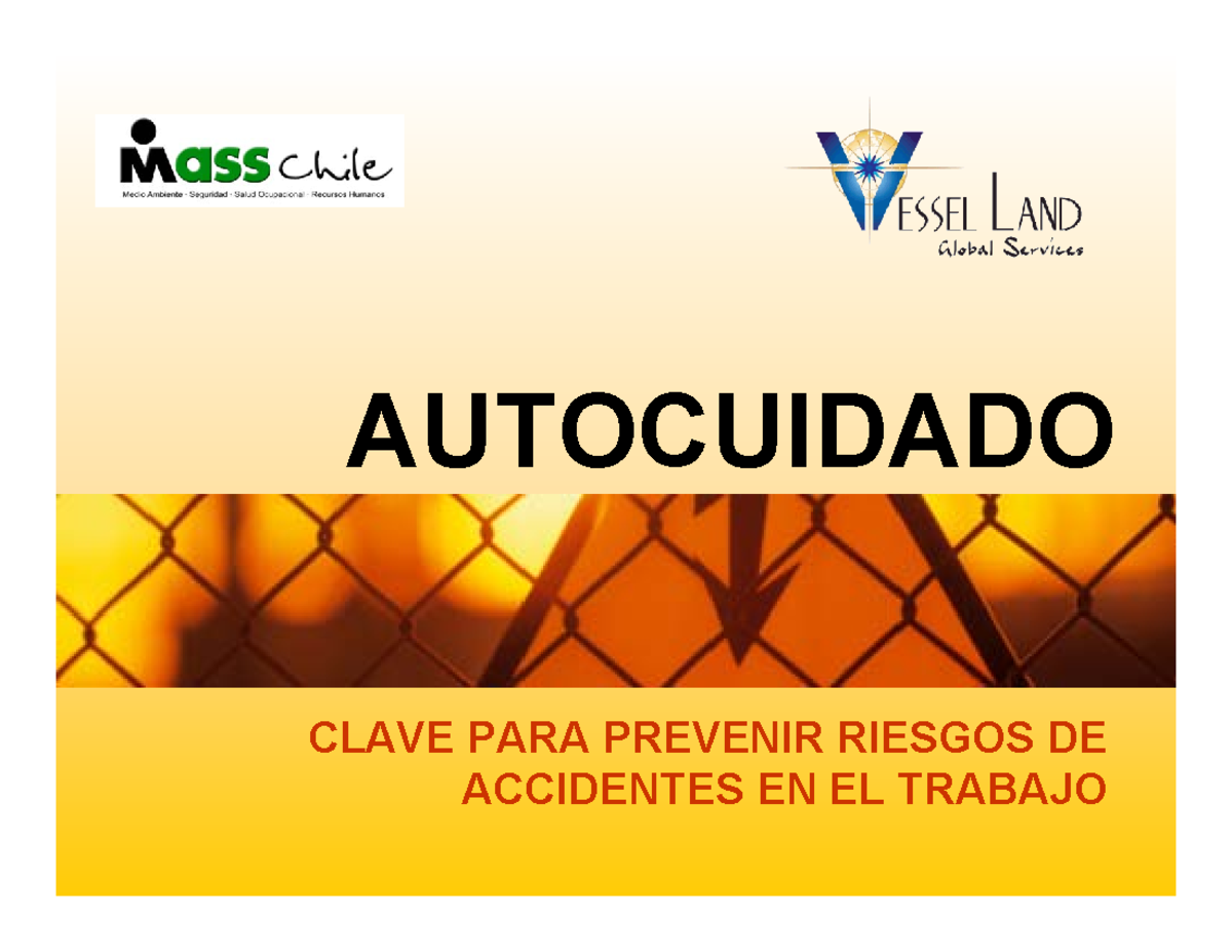 Autocuidad Ochile - ergerg - AUTOCUIDADO CLAVE PARA PREVENIR RIESGOS DE ...