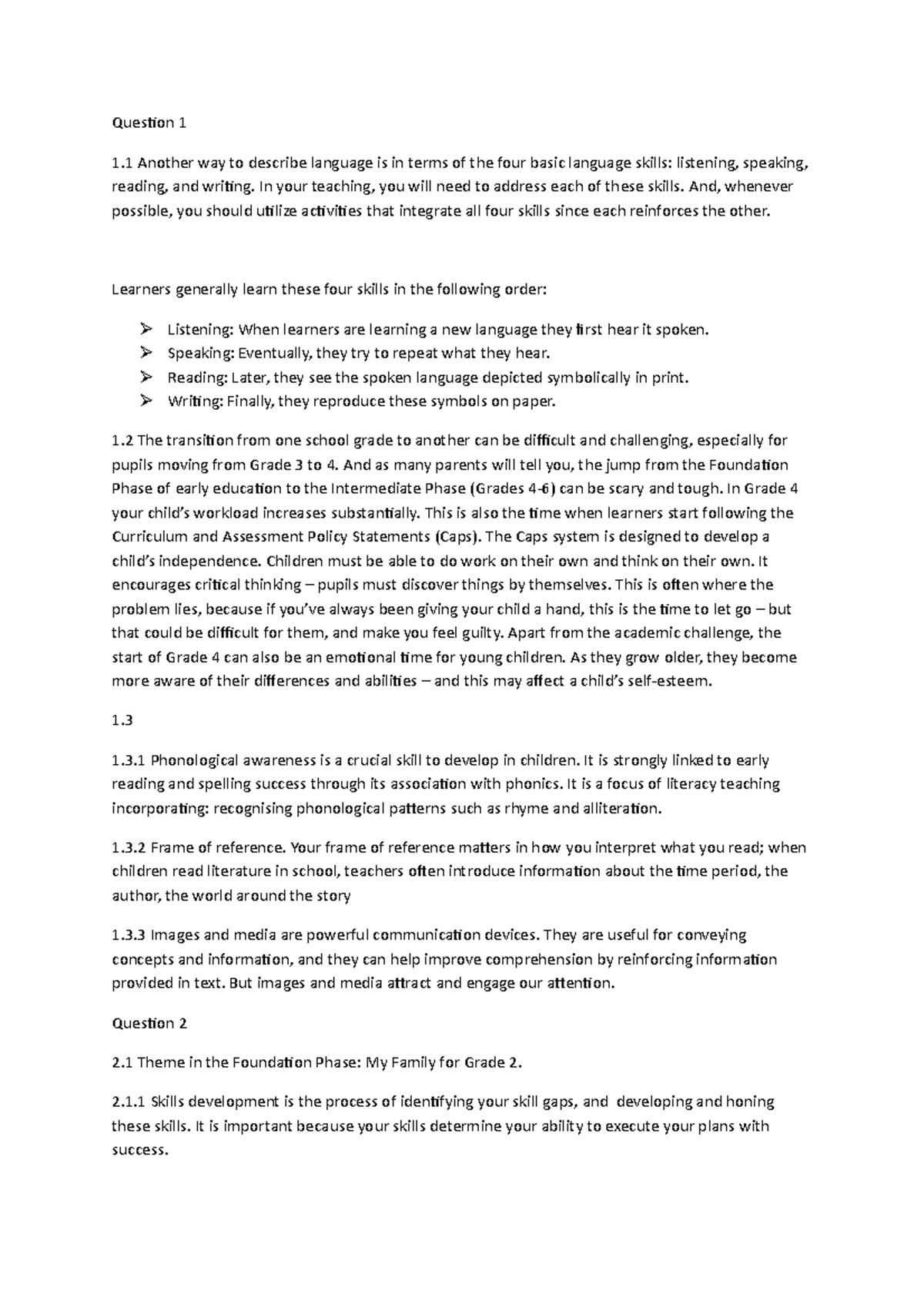 FLT 2 - all answer for assignment 2 - Question 1 1 Another way to ...