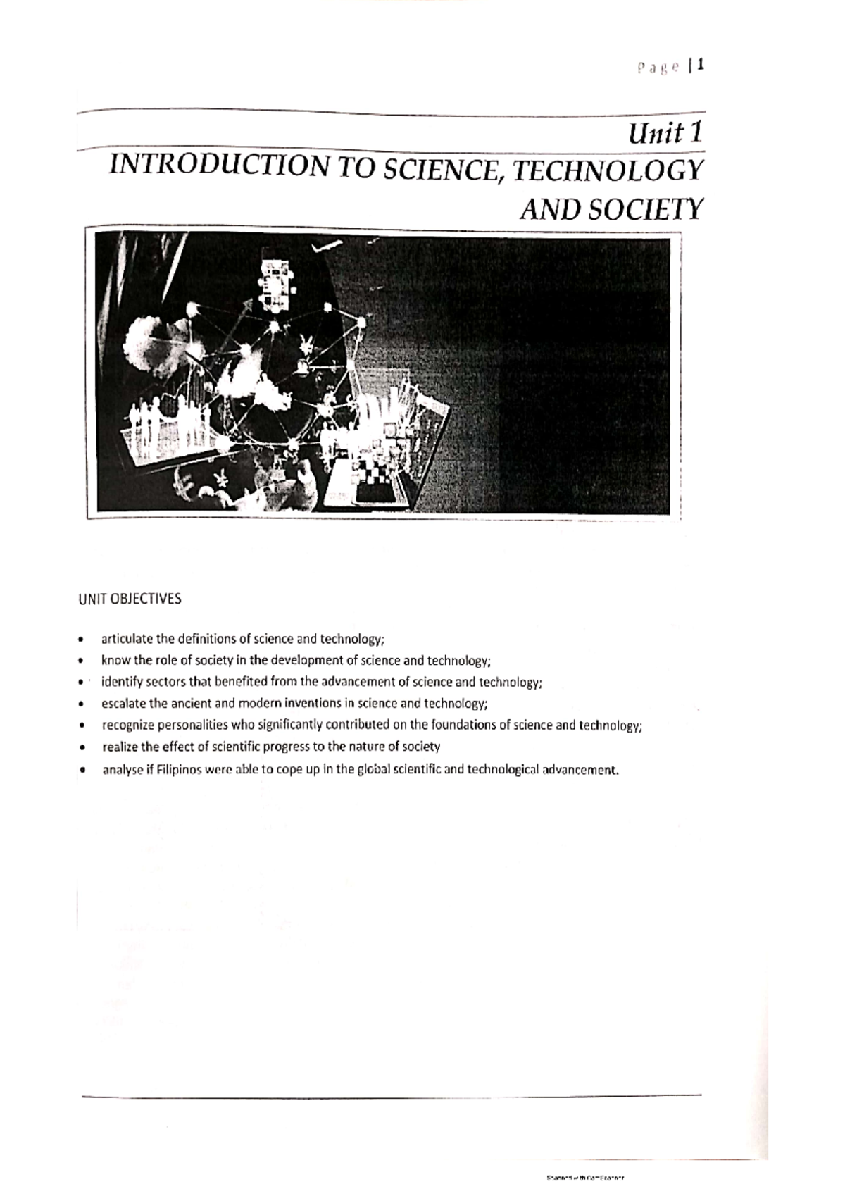Science Technology and Society Module 1 - Bachelor of Secondary ...