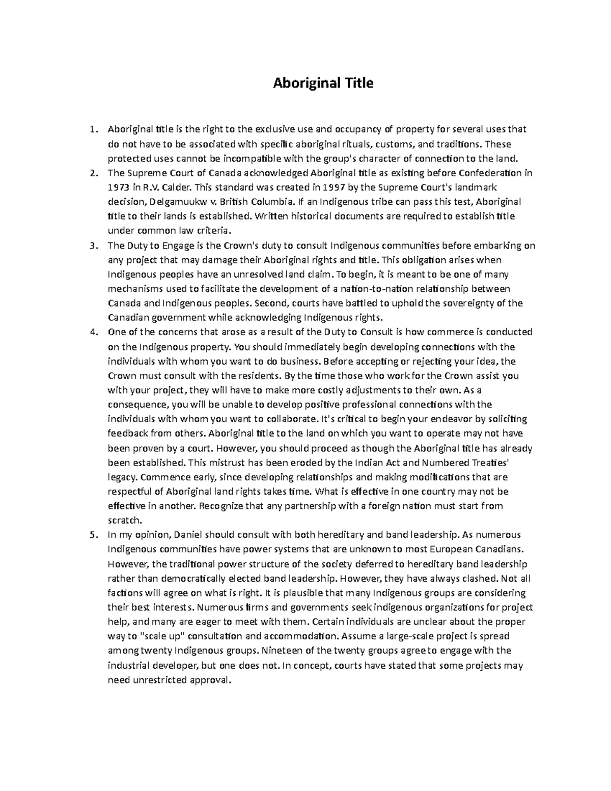 About Aboriginal rights and values - Aboriginal Title Aboriginal title ...