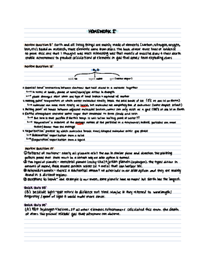 Atmospheric Retention - Student Guide - PHYS 1354 - UNO - Studocu