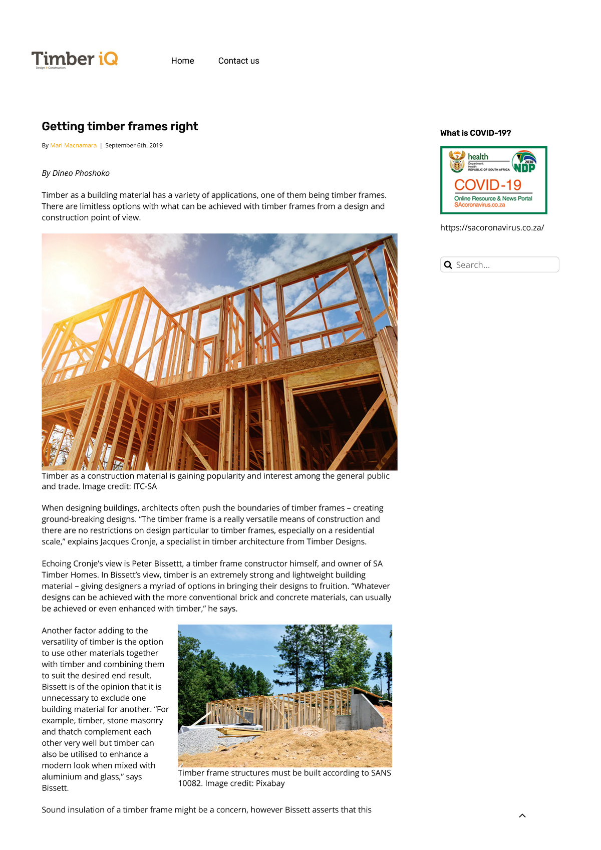 Getting timber frames right - Timber i Q online - By Mari Macnamara ...