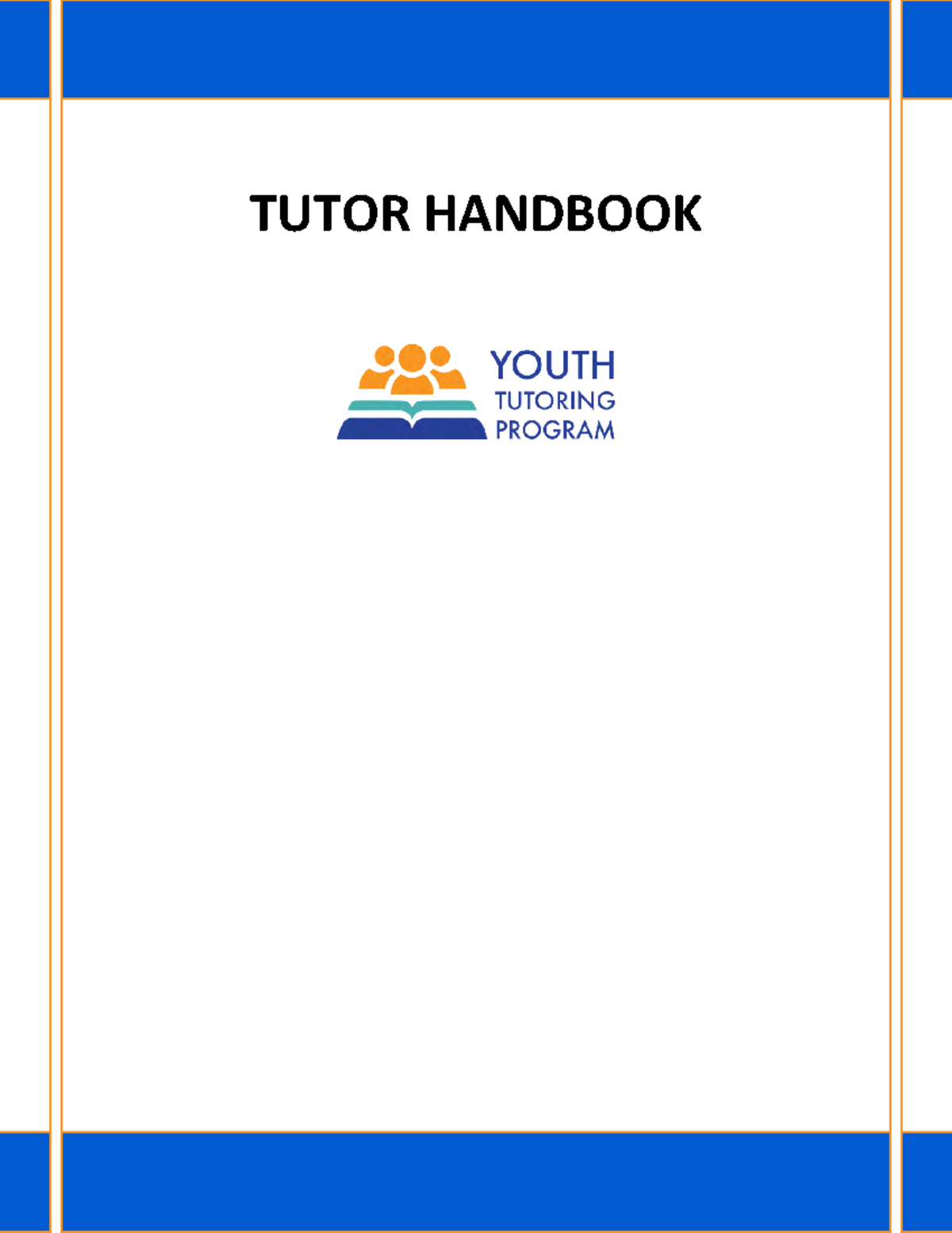 5a Attachment A Tutor Handbook for website - TUTOR HANDBOOK Table of ...