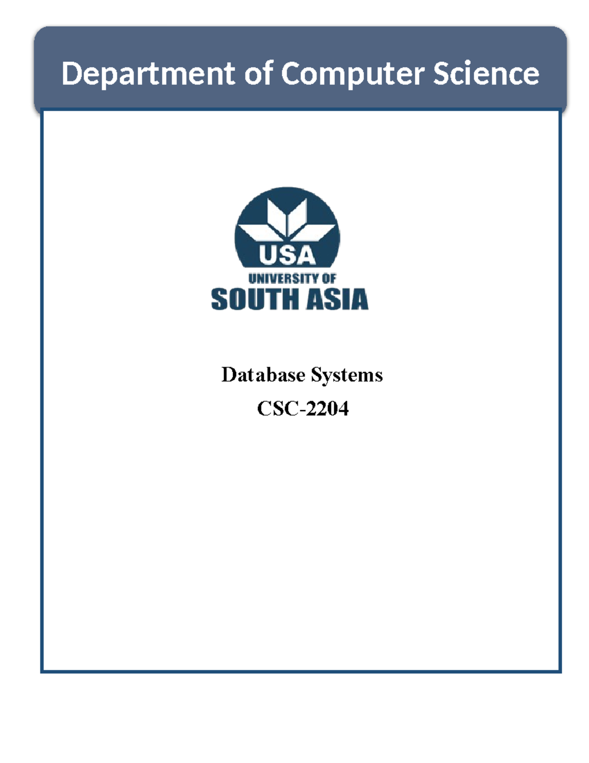 DB Lab Manual - Database - Guidelines for Laboratory Procedure The ...