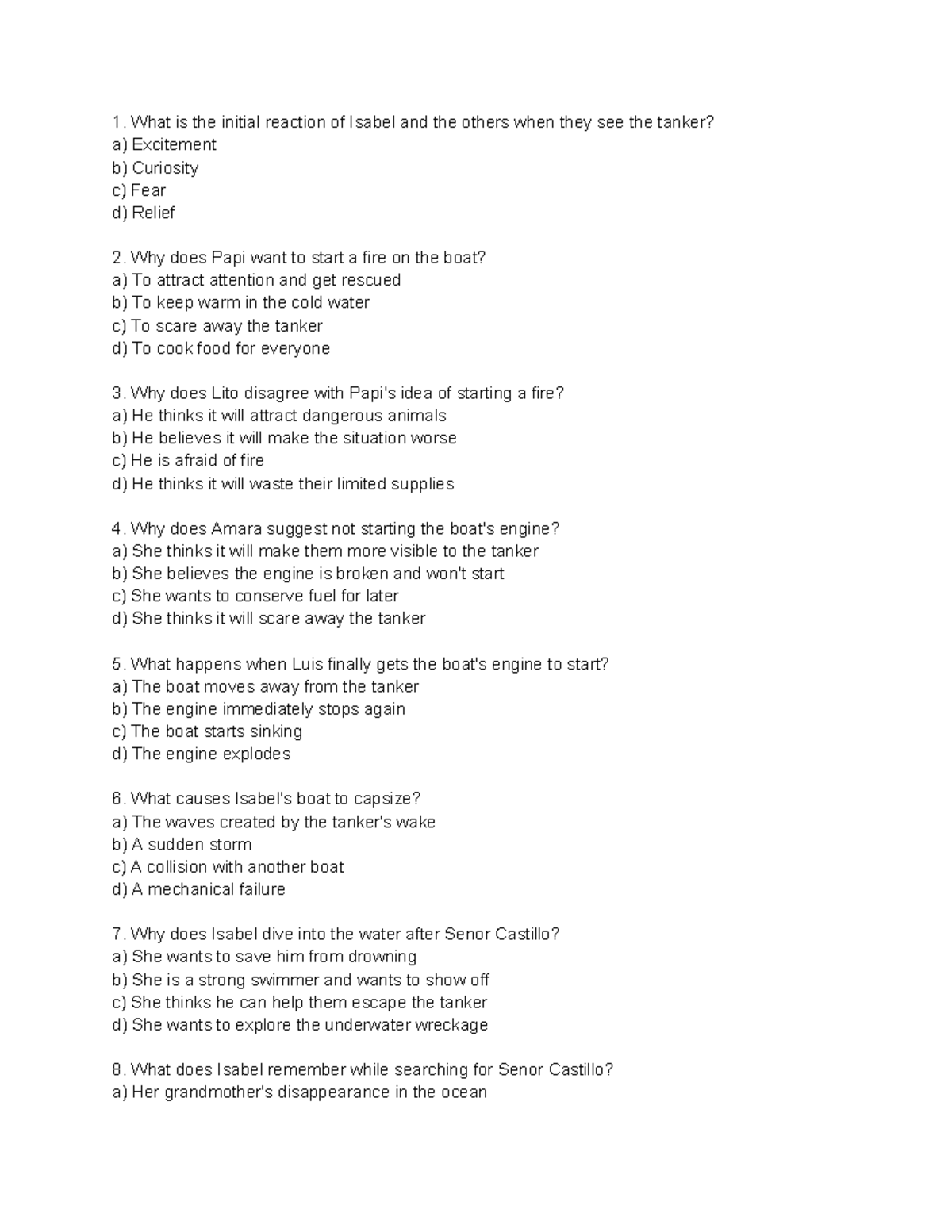 Refugee - Alan Gratz - Chapter 4 - What is the initial reaction of ...