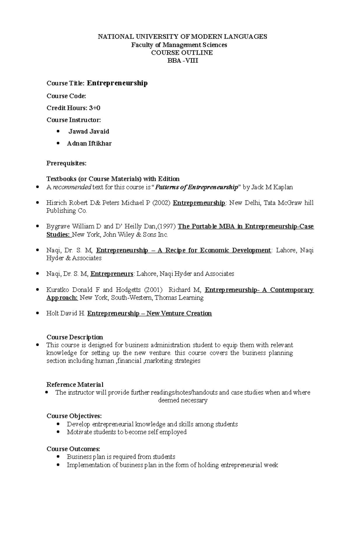 08 ETP SSPP SPSS Text - NATIONAL UNIVERSITY OF MODERN LANGUAGES Faculty ...