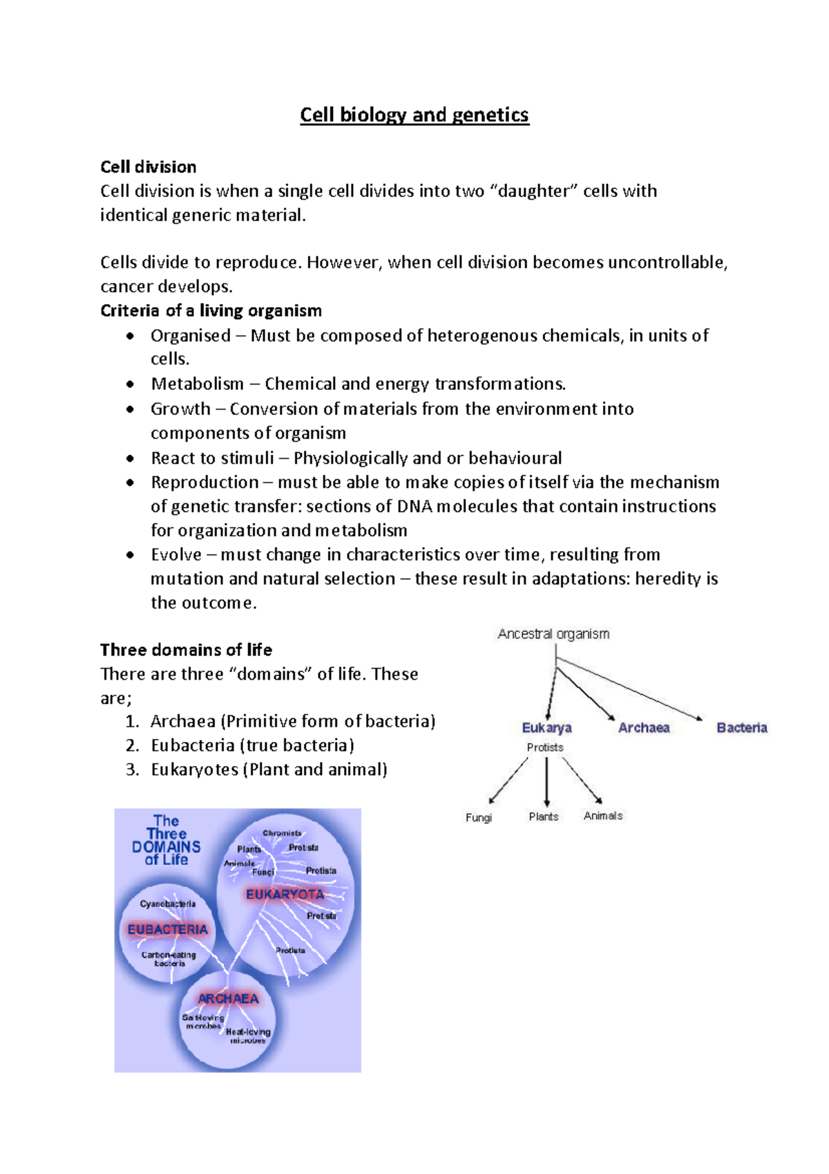Cell Biology And Genetics Lecture 1 Copy Warning Tt Undefined Function 32 Warning Tt