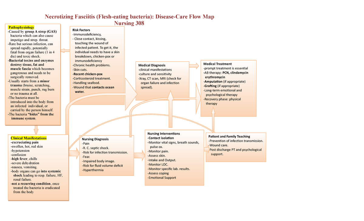 Infection- Necrotizing fasciitis Disease Care Flow Map Sp14 - Medical ...