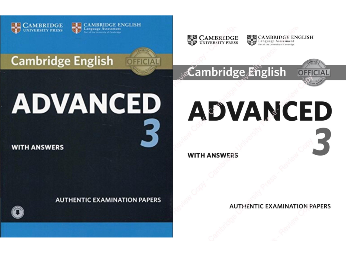 Cpe advanced 3 pdf 2 pages - CAMBRIDGE CAMBRIDGE ENGLISH UNIVERSITY ...