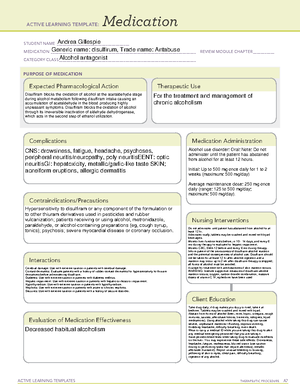 ATI Medication-phenelzine - ACTIVE LEARNING TEMPLATES TherapeuTic ...