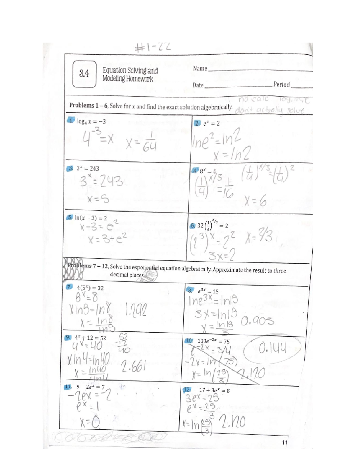 Equation Solving and Modeling Homework - MTH 130 - Studocu