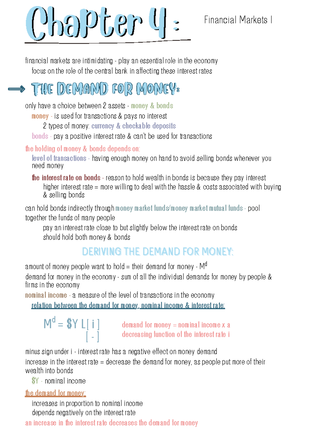 Chapter 4 2A - Chapter 4 :Chapter 4 : Financial Markets I financial ...