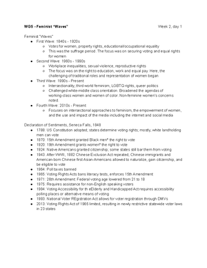 Introduction to Women’s, Gender, and Sexuality Studies - Third-Wave ...