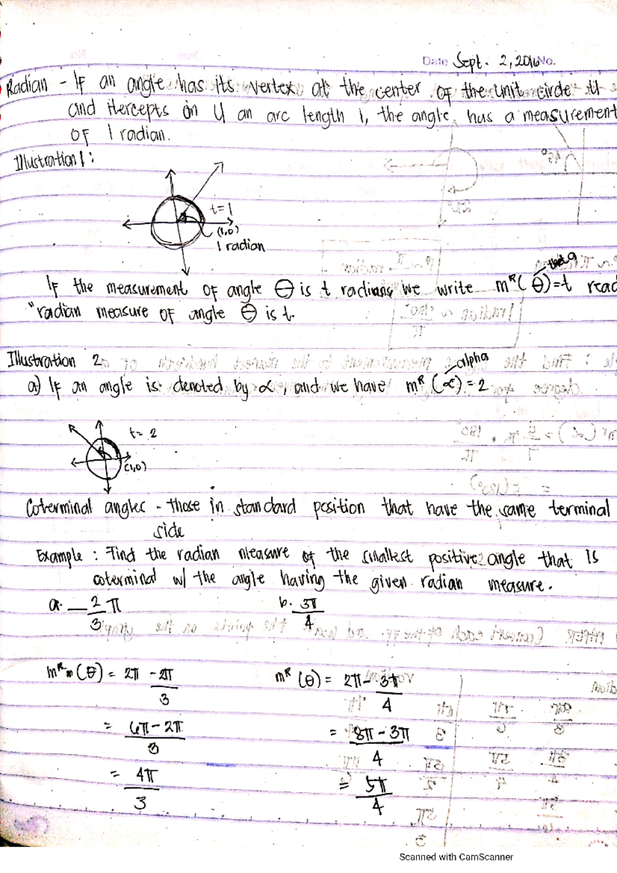 Trigo 2 -radian - Plane and Spherical Trigonometry - Studocu