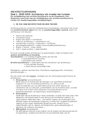 Theorie - Summary courses of theory of architecture ...