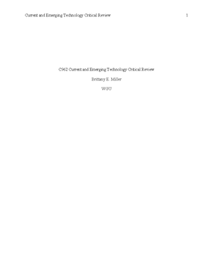 C928 Task 3 - Task - WGU C928 Task 3 A. Create a business case by doing ...