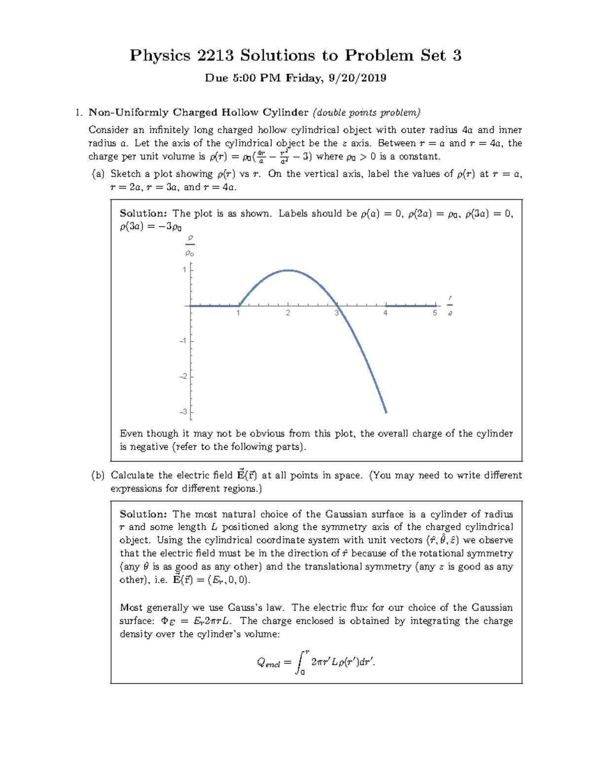 PS03 Solutions - sdsdsdsdsdsds - Physics 2213 Solutions to Problem Set ...